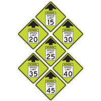 Speed Reduction Warning Signs | Redbud Supply