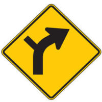 Horizontal Alignment Right Symbol Warning Signs | Redbud Supply