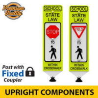 Portable/Fixed Pedestrian and School Crosswalk Signage | Redbud Supply