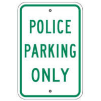 Police Parking Only Sign | Redbud Supply