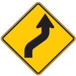 Reverse Curve Right Arrow Symbol Warning Signs | Redbud Supply