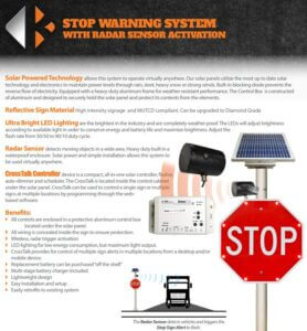 Stop Sign Alert - Radar Activated | Redbud Supply